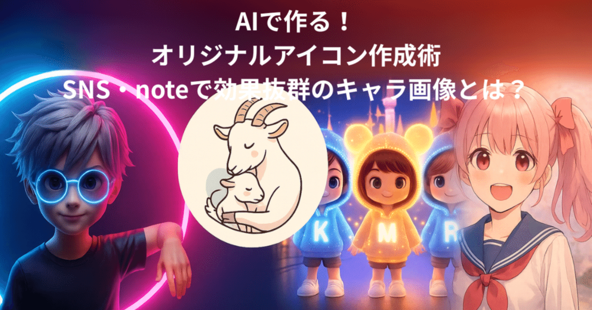 AIで作る！オリジナルアイコン作成術｜SNS・noteで効果抜群のキャラ画像とは？｜【KEISUKE SATO｜AI活用の実践ガイド】
