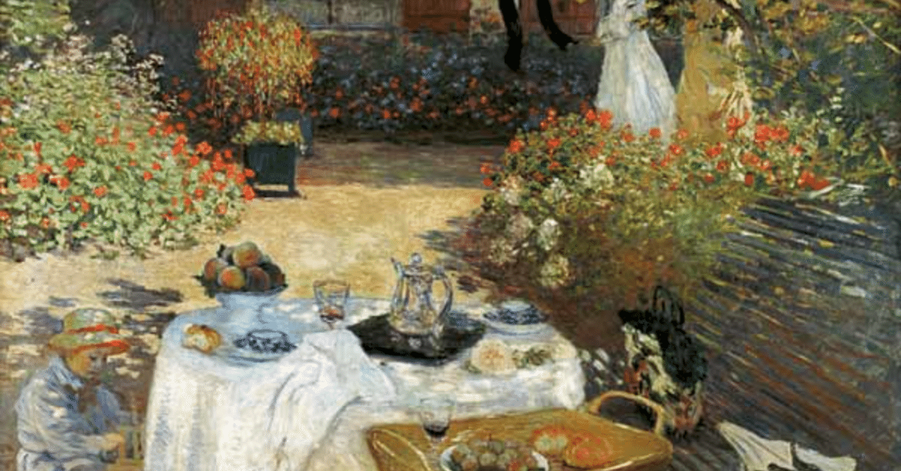 名画のワインリスト Claude Monet / 昼食 × ガメイ｜Erico TERADA