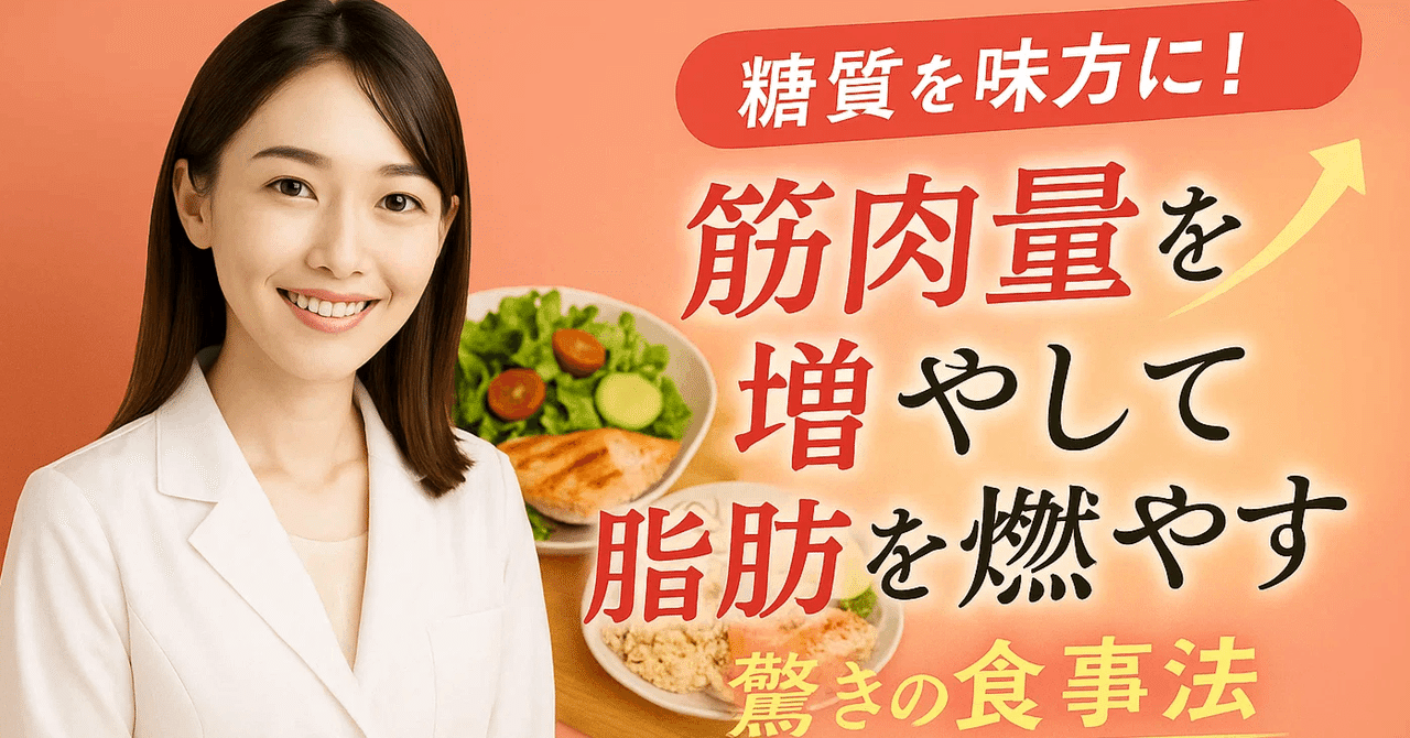 糖質を味方に！筋肉量を増やして脂肪を燃やす驚きの食事法｜CHONPS(管理栄養士による食事サポート)