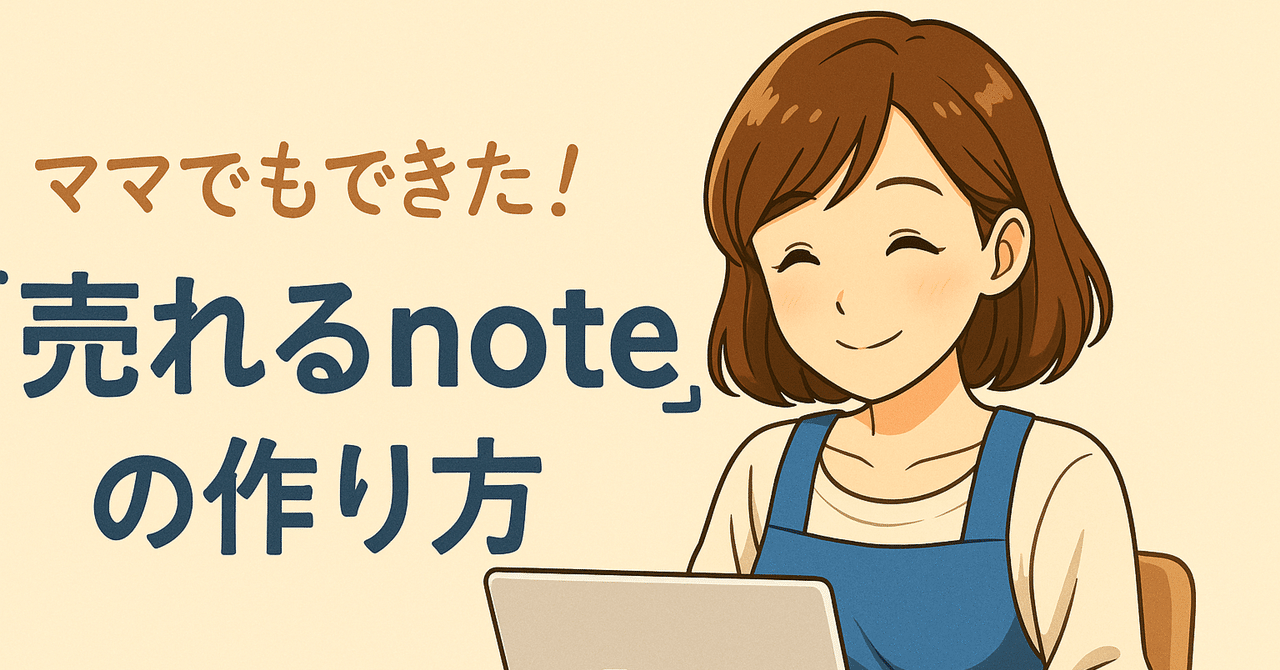 ママでもできた！“売れるnote”の作り方、実体験から全部まとめました｜子育てママ Coco