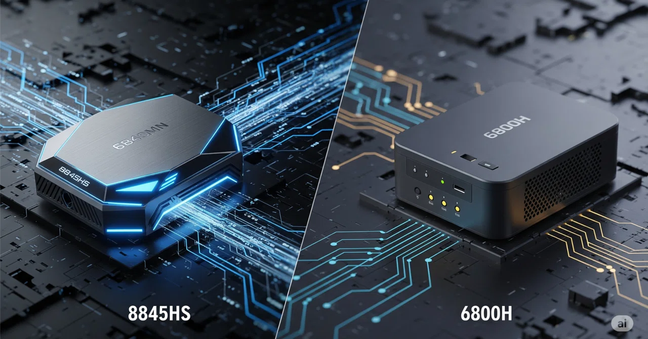 【考察】MiniPCのCPU選び「8845HS vs 6800H」──3万円の差額をどう見る？｜ずぼら屋
