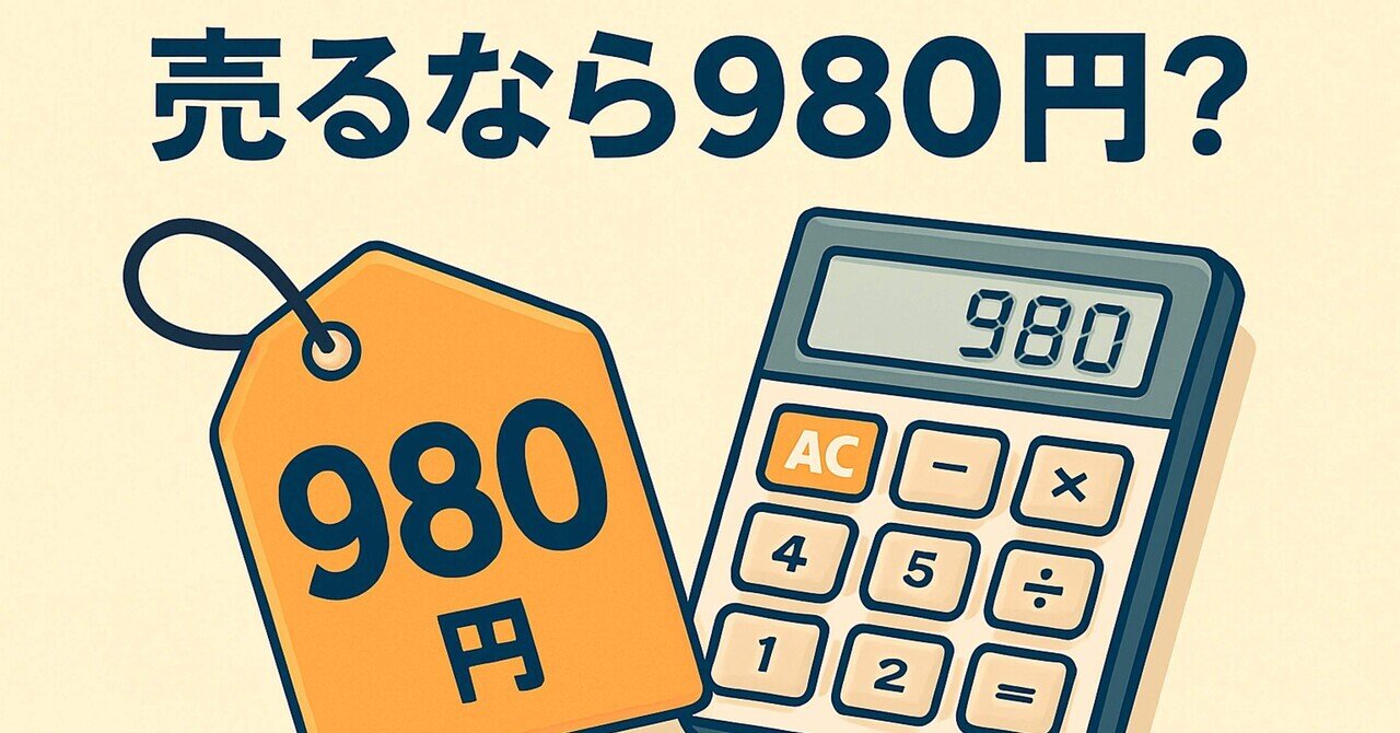 【note販売心理】1000円より980円が売れる理由、知っていますか？｜Kota｜noteで自由気ままに生きる
