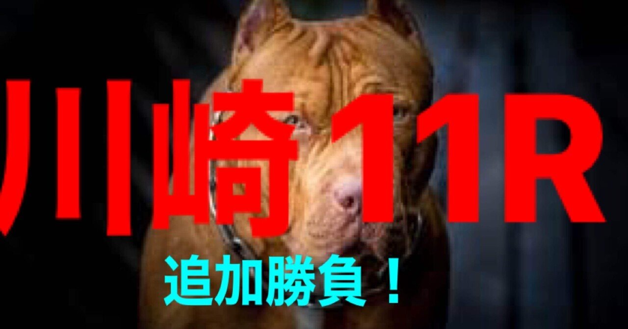 川崎11R本日rust追加勝負！｜パドック師匠【PD master】公式🌐