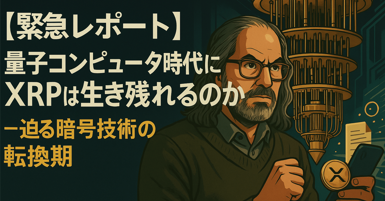 【緊急レポート】量子コンピュータ時代にXRPは生き残れるのか──迫る暗号技術の転換期｜Kiichi Mitsumoto | CEO @Jupyter株式会社