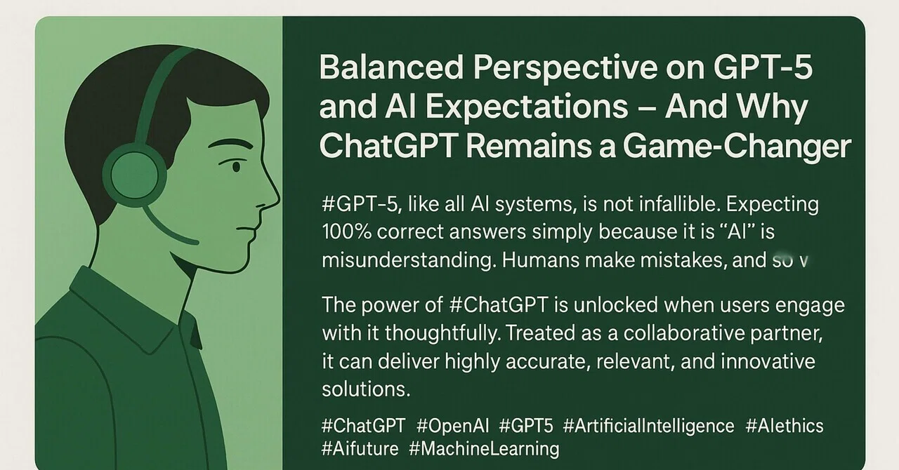 Seeing GPT-5 Clearly: Realistic Expectations for #ChatGPT and #OpenAI ...