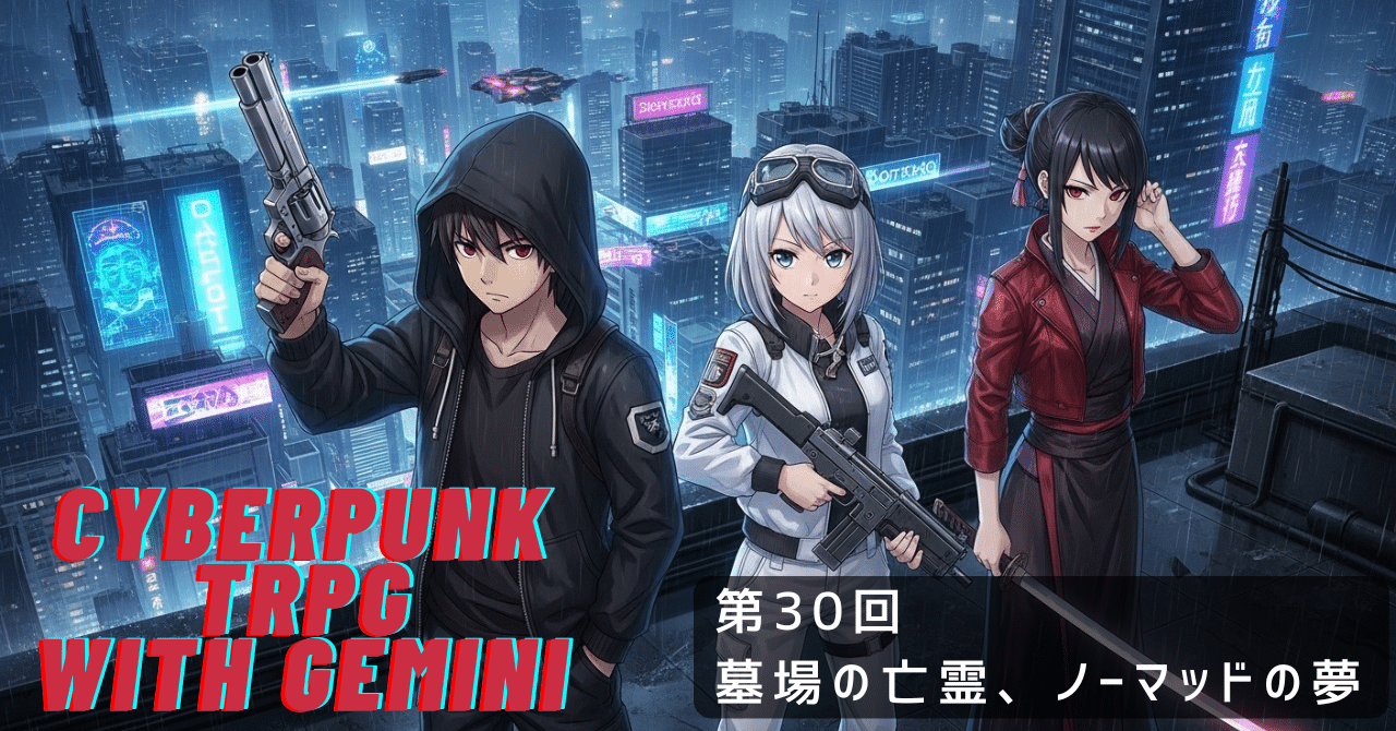 Cyberpunk TRPG with Gemini 第30回 墓場の亡霊、ノーマッドの夢｜ぶんきち
