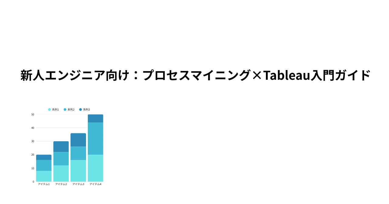 新人エンジニア向け：プロセスマイニング×Tableau入門ガイド｜YUKIKO@BI＆AIを極めたい（転職活動中スカウト歓迎）