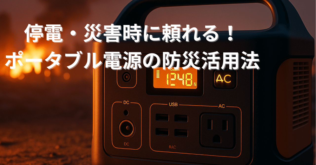 停電・災害時に頼れる！ポータブル電源の防災活用法｜YOSHIMI