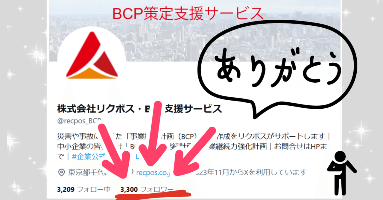 X毎日更新中！フォローお願いします！｜株式会社リクポス・BCP支援サービス