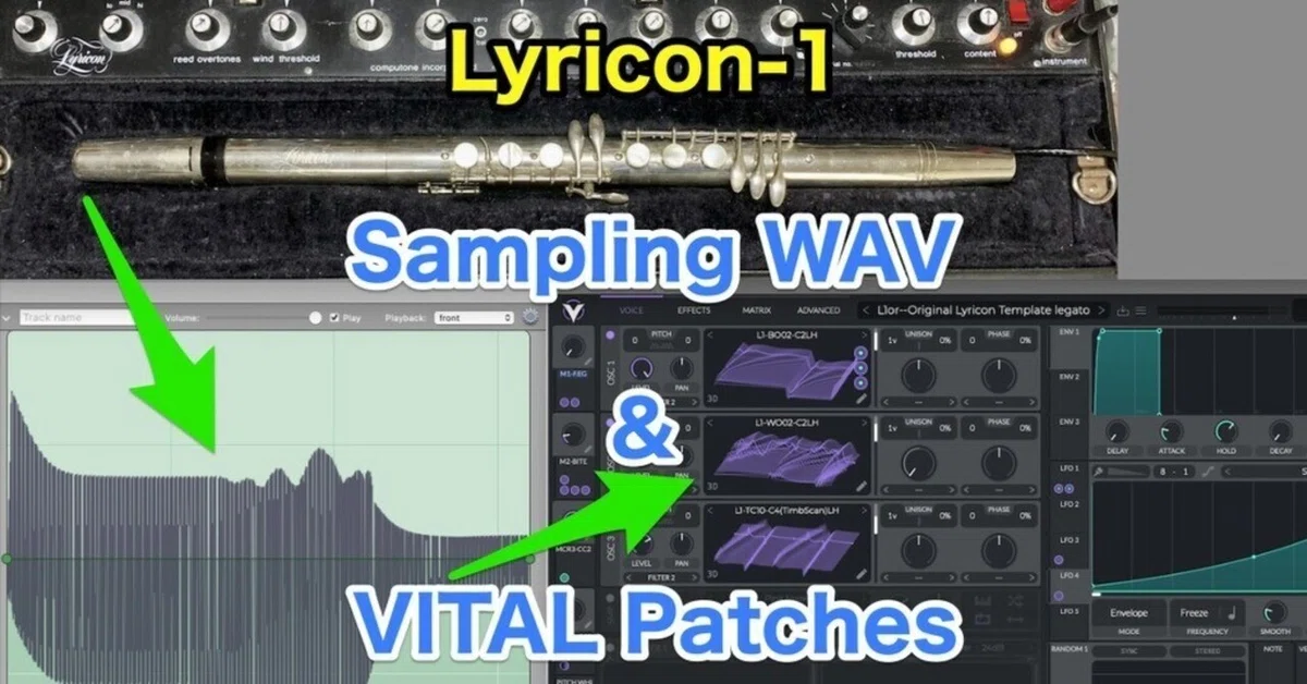 Lyricon-1 研究4: Lyricon-1をVITALでエミュレートする試み-完成・無料公開｜Windsynth workbook