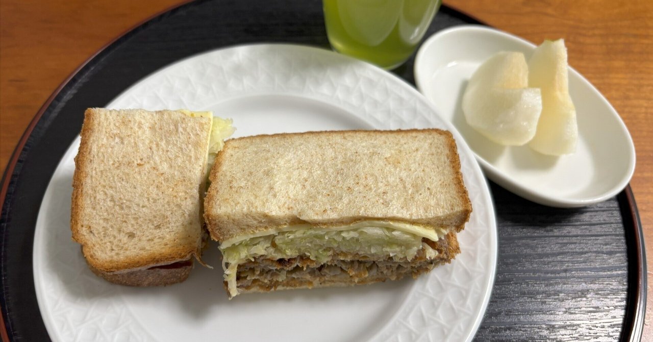 河野牛豚肉店のメンチカツでサンドイッチ｜今朝はキャベツをカンタン酢で｜Noco｜すまいるサプリ