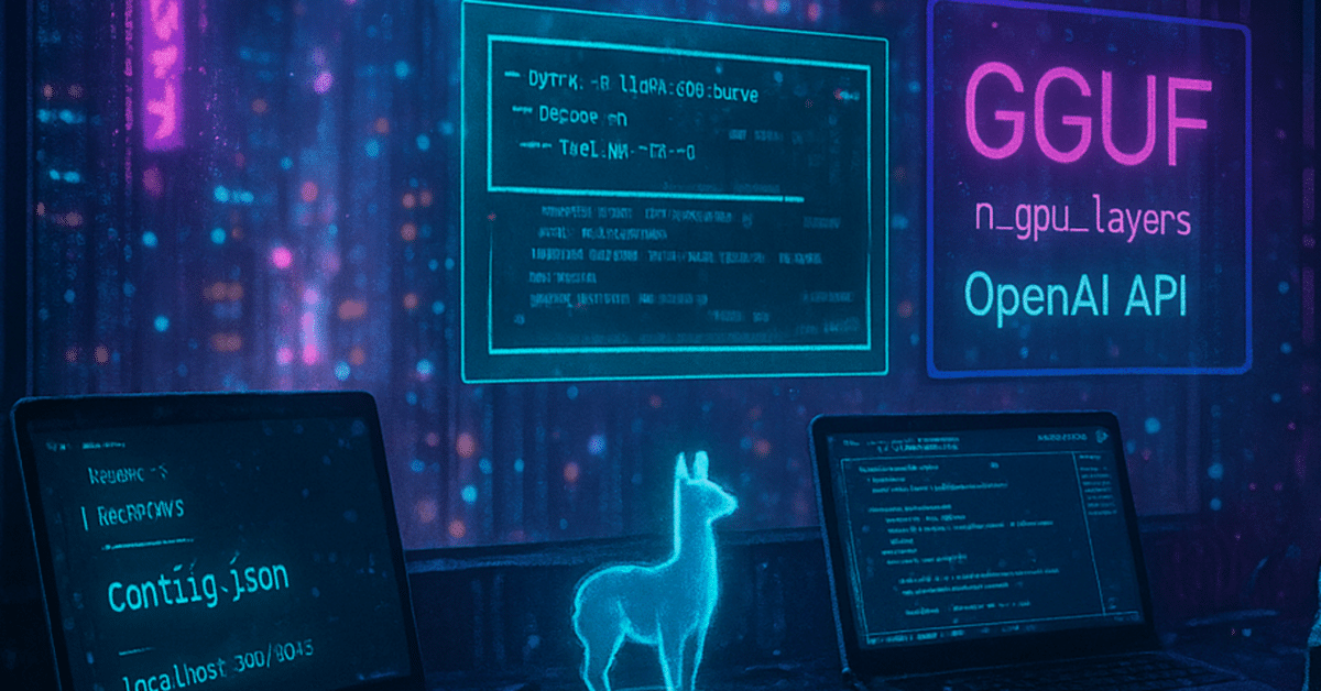 Conda環境だけのローカルLLM：llama-cpp-pythonでOpenAI互換サーバ＆複数モデル管理｜makyua