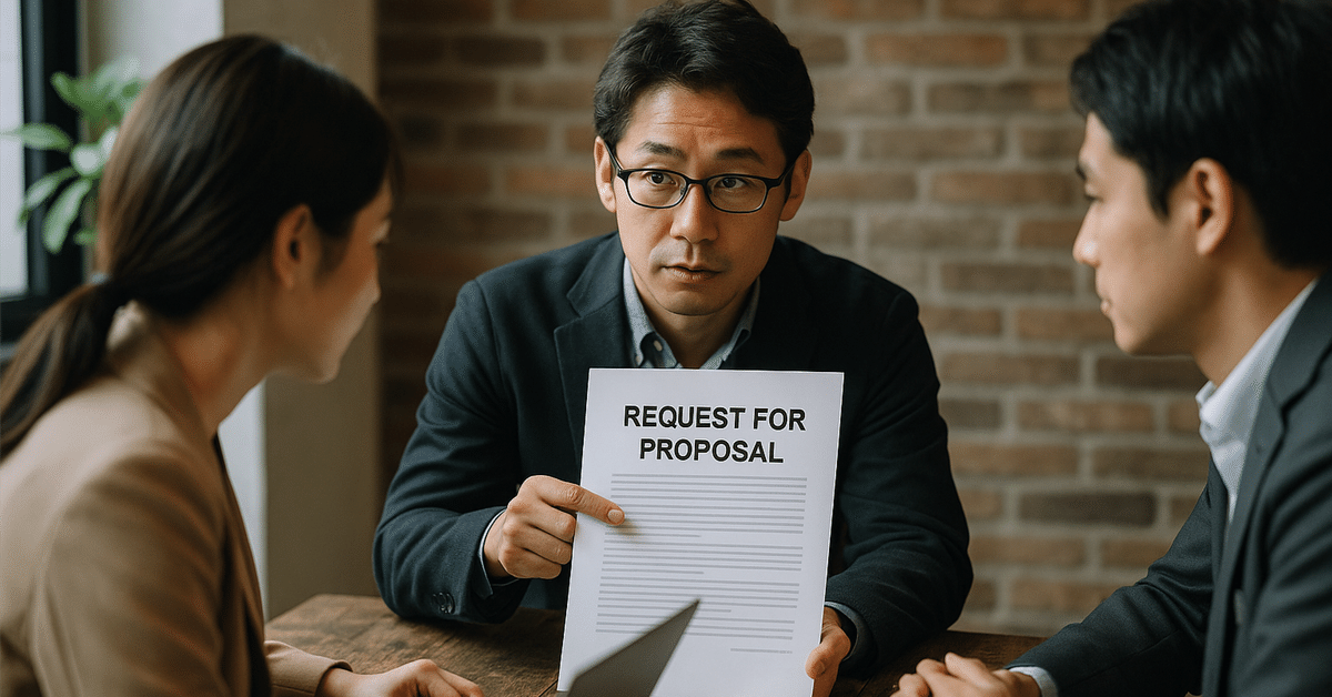 提案依頼書（RFP：Request for Proposal）：90%の企業が気づいていない、RFPで本当にベンダーを活かす3つの秘訣｜セオドア アカデミー