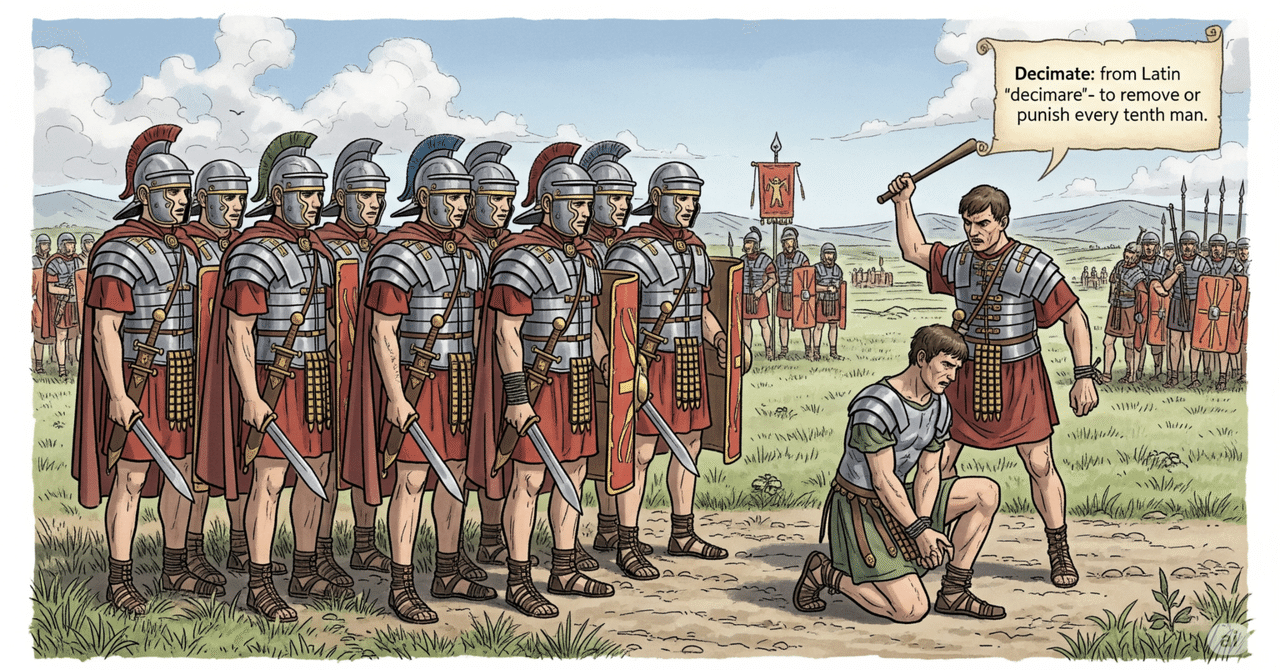 The Surprising Math of 'Decimate' : 「decimate」の意外な計算式｜ta_aco