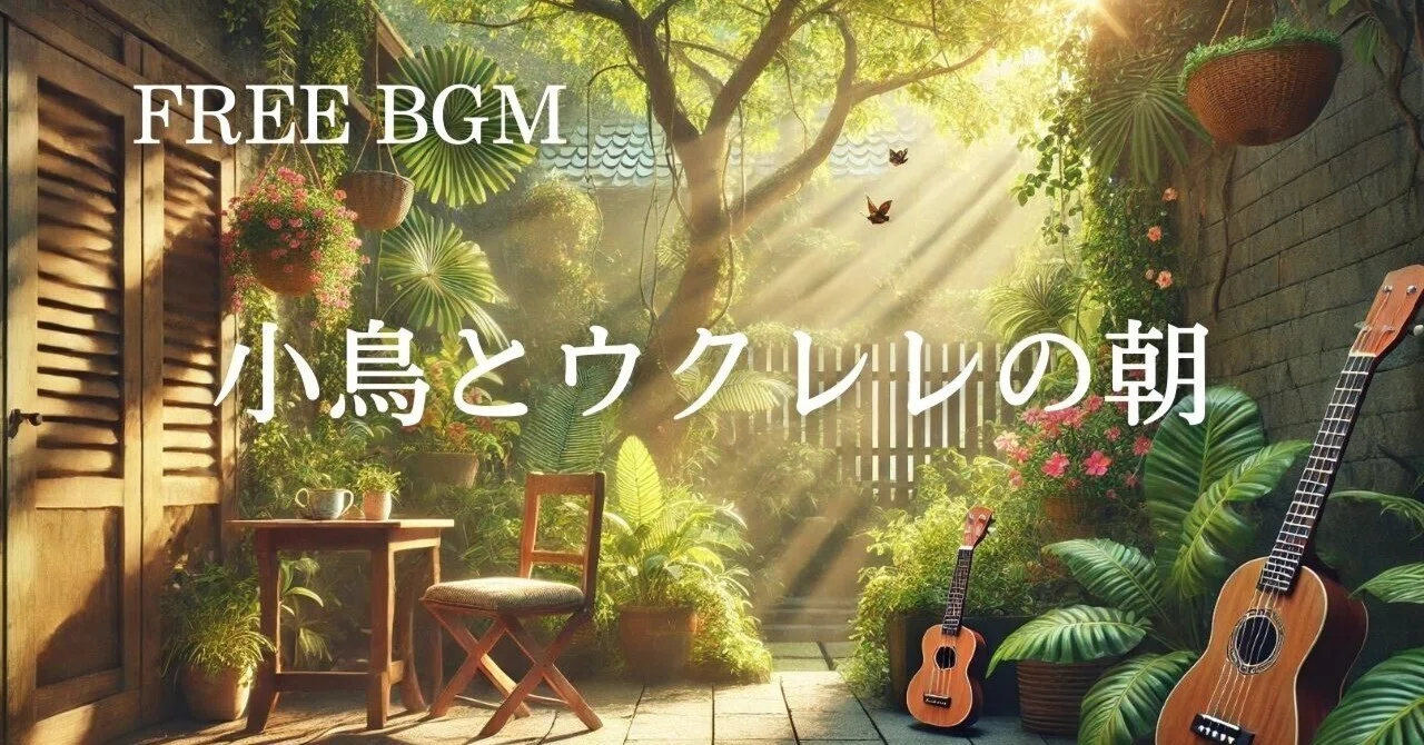 15 [Cafe Relax] FREE BGM | Morning with Birds and Ukulele [60 min]｜音の ...