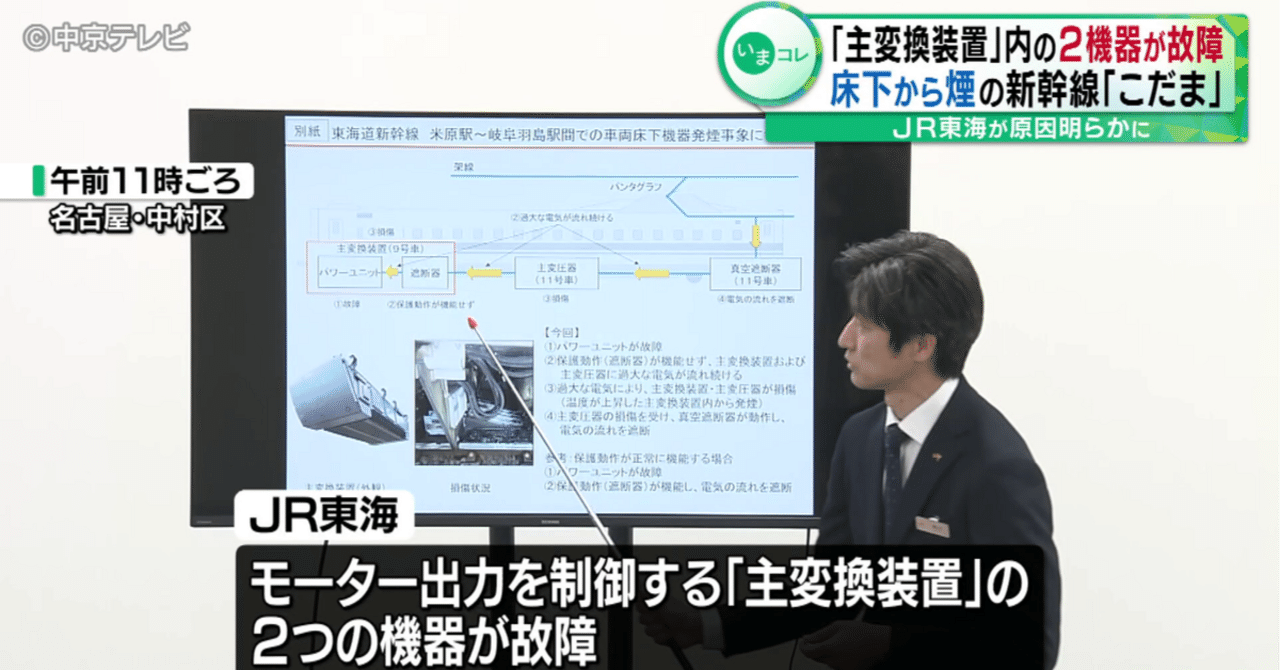 原因について発表はされましたが⋯【続】N700Sの主変換装置（こだま764号、N700S・J52編成）｜BB-8