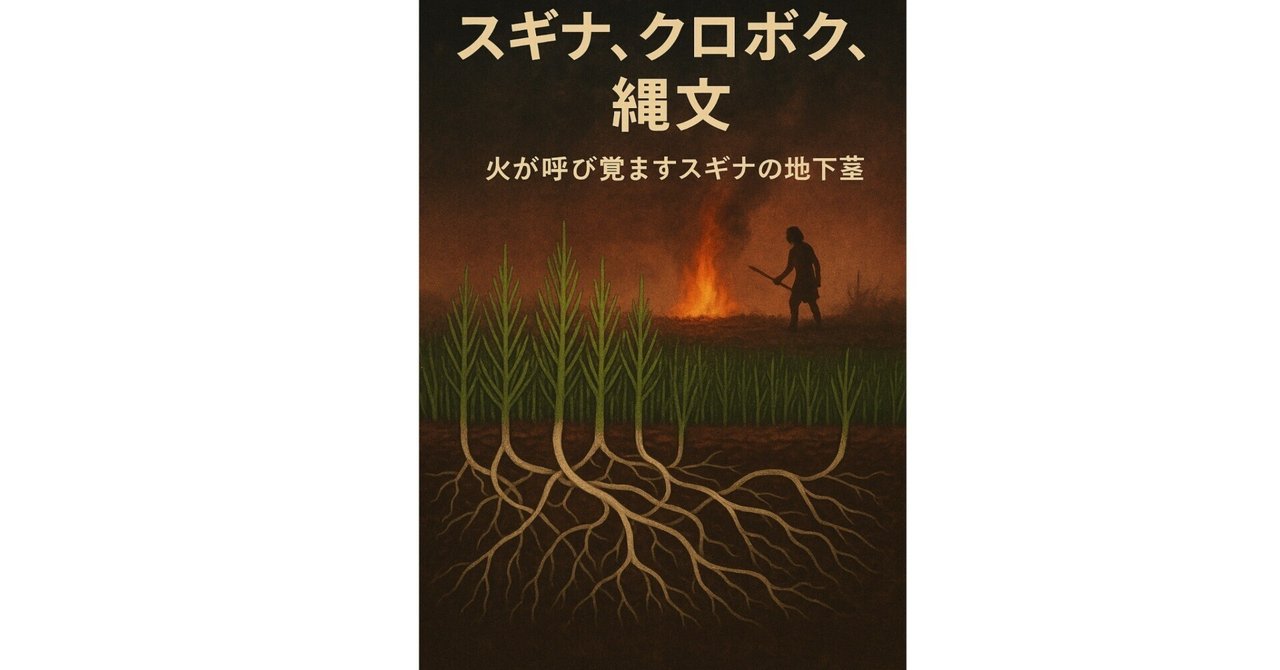 スギナ、クロボク、縄文 — 火が呼び覚ますスギナの地下茎｜kusano mori