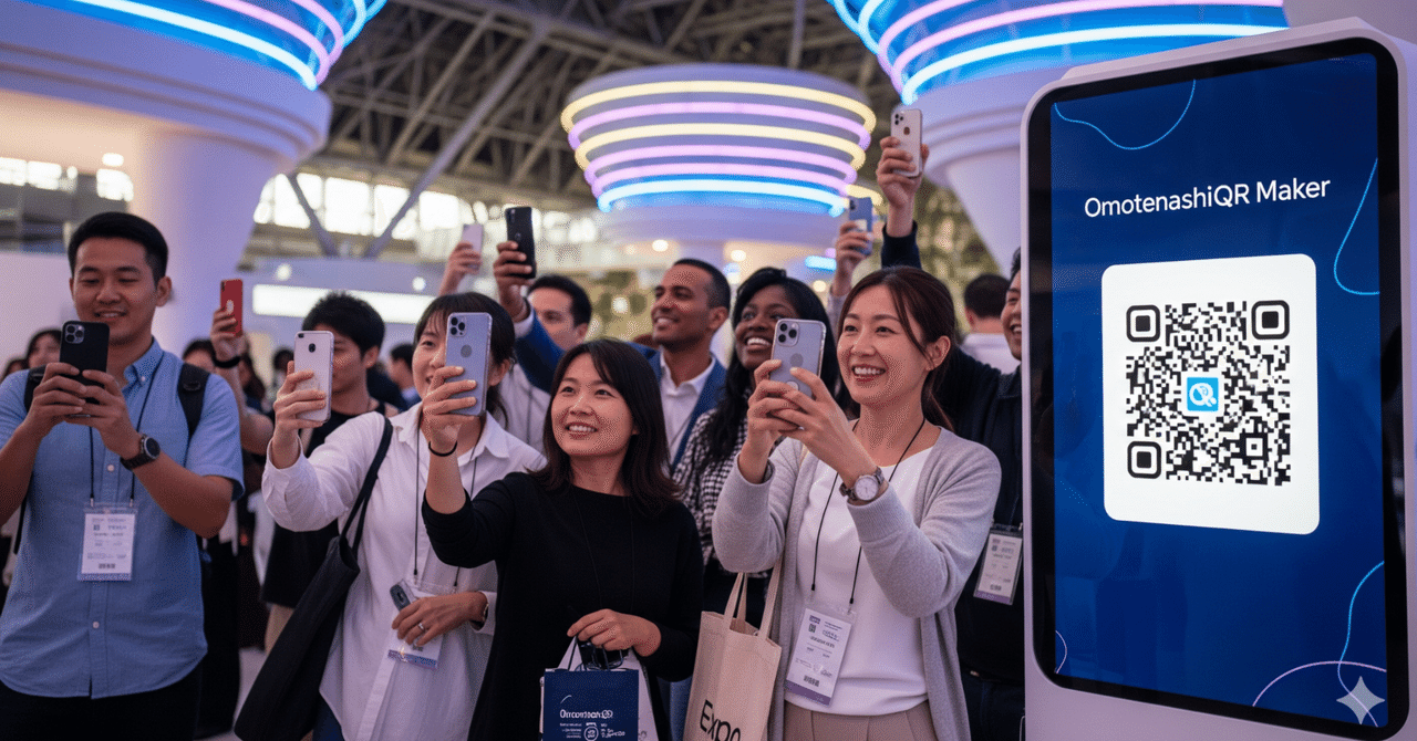 【おもてなしの心を未来へ】もし大阪・関西万博におもてなしQRメーカーがあったなら。QRコードがデジタルお土産に。｜かわさき楽AIサポート【公式note】