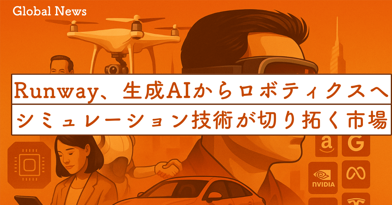 Runway、生成AIからロボティクスへ──シミュレーション技術が切り拓く新市場｜SecondWave
