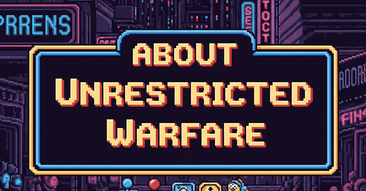 about Unrestricted Warfare.｜TWLV32