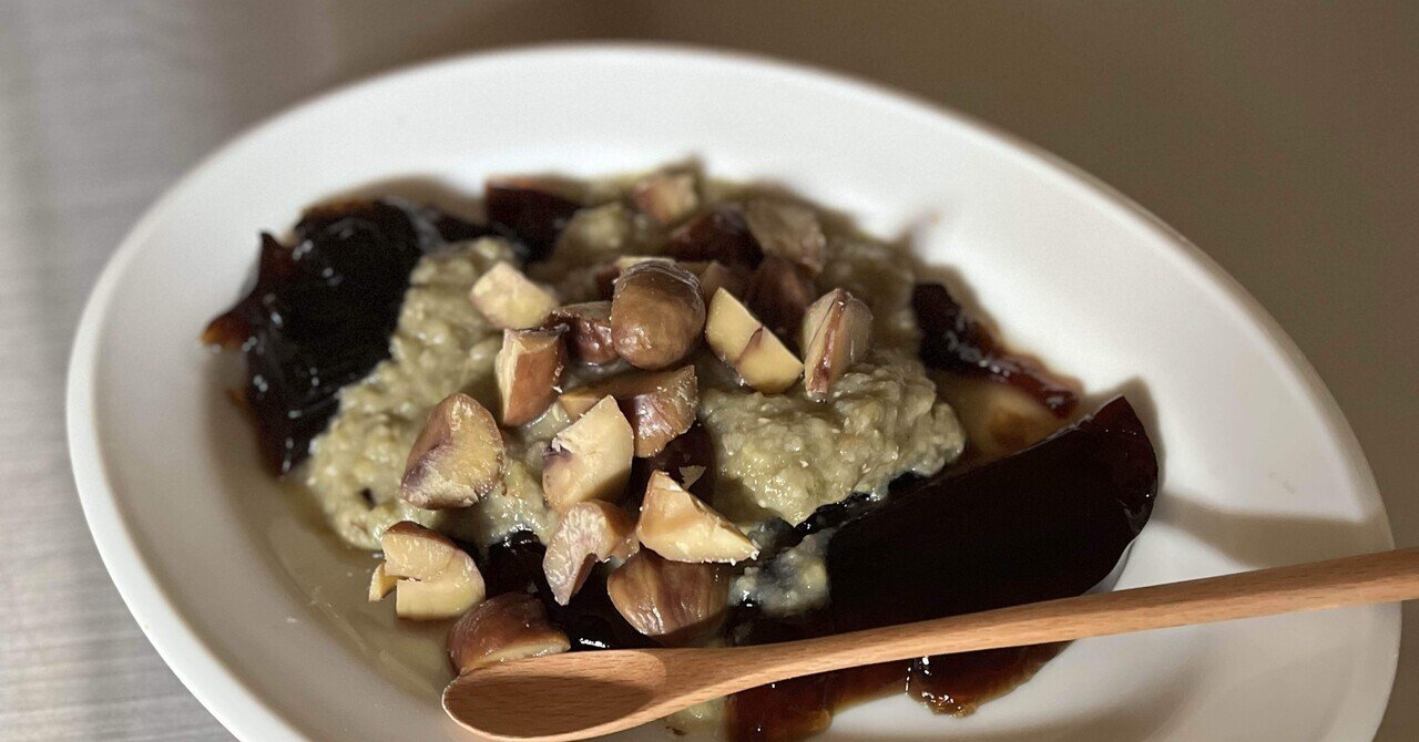 ::レシピ:: おやつ 緑豆と甘栗のコーヒーゼリー｜kobokobo