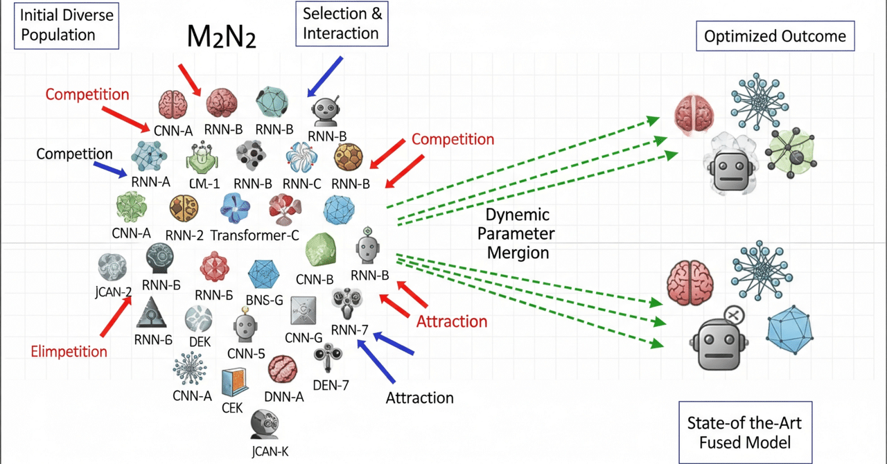 【論文】AIが「交配」し進化｜MASAKING