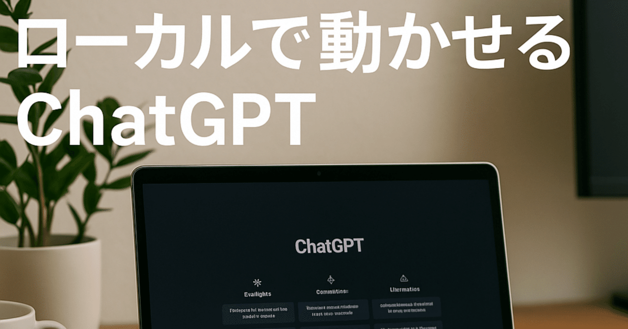 OpenAIから新登場！完全無料のChatGPT「gpt-oss-20b」をローカルで動かす方法｜ひろゆき@AIクリエイター