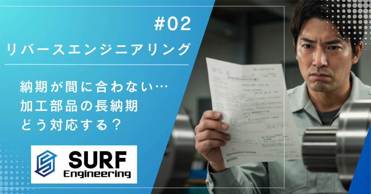 納期がかかりすぎて、製造スケジュールに間に合わない！｜SURF Engineering