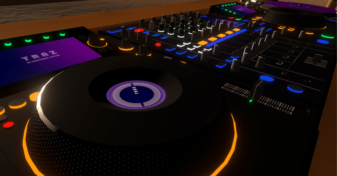 TRAZ DJ Equipment System 導入マニュアル（VRChat想定）｜doooma