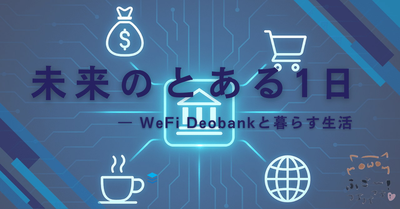 【シミュレーション】未来のとある1日 ―WeFi Deobankと暮らす生活｜hugo（ふご）