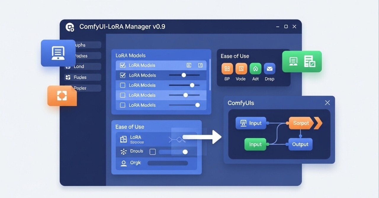 神アップデート！「ComfyUI-LoRA Maneger」v0.9で操作性と使いやすさがパワーアップ｜nobin@コーヒーを飲みながら紳士 ...