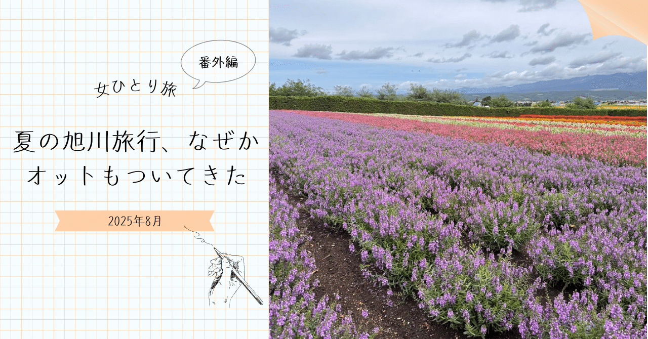 女ひとり旅（番外編）｜夏の旭川旅行、なぜかオットもついてきた (2025.8)｜Rena