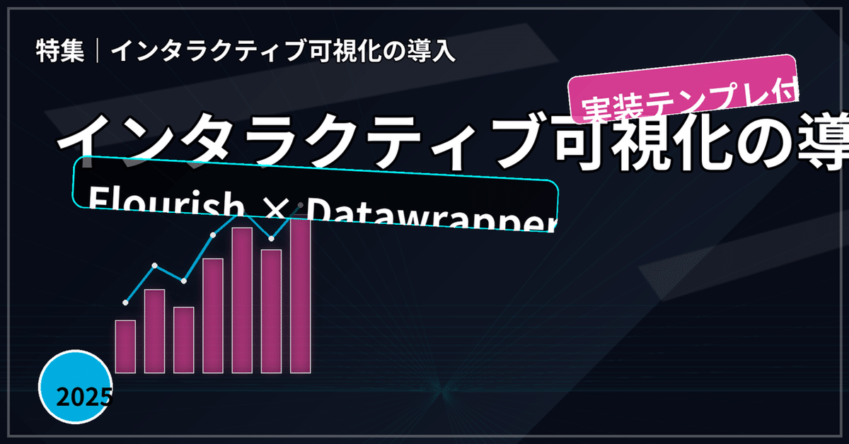 インタラクティブ可視化の導入：Flourish／Datawrapper比較・埋め込み・計測テンプレ｜jint