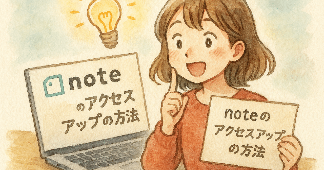 noteのアクセスアップの方法に気付いてしまった Amano Fan｜甘野充