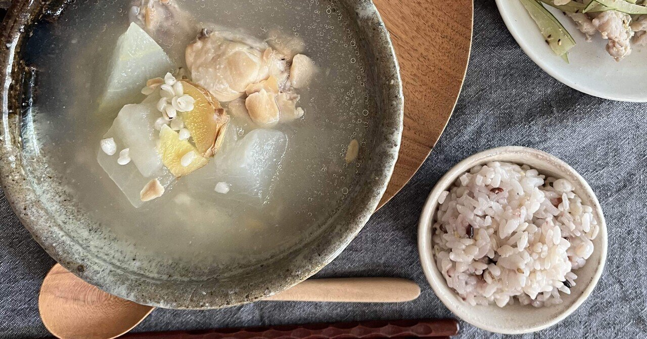 毎日ごはん 丸ごと冬瓜スープご飯で、体の中からリフレッシュ｜kobokobo