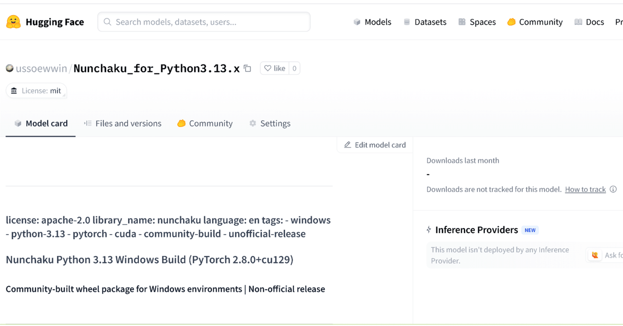 Nunchaku 1.0.2 for Python3.13.x＆α｜GJL