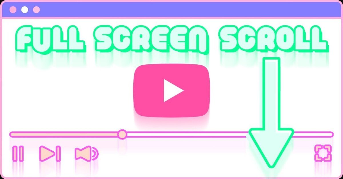 YouTubeのフルスクリーン表示で画面スクロールができなくなったやつをCSSで解決する｜nekofuton