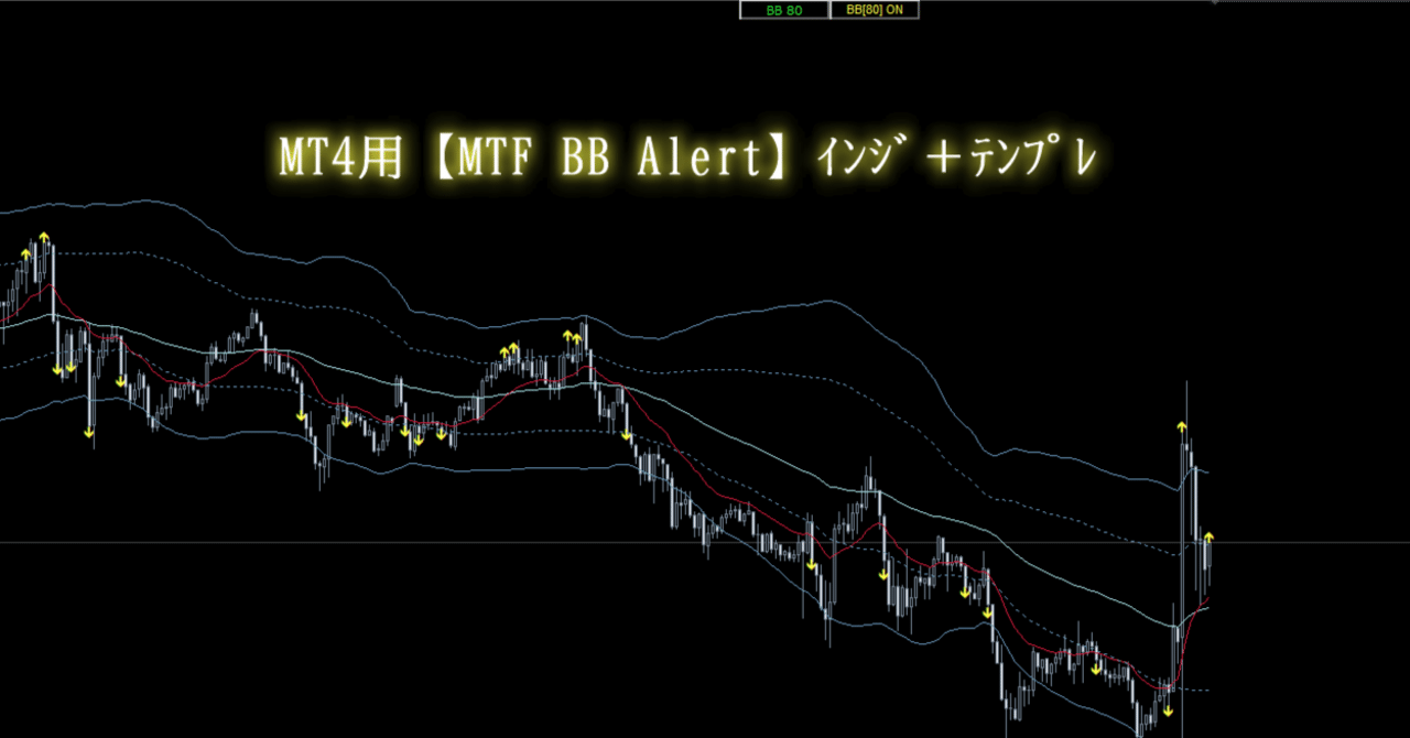 MT4用【MTF BB Alert】ｲﾝｼﾞ＋ﾃﾝﾌﾟﾚ｜YMP