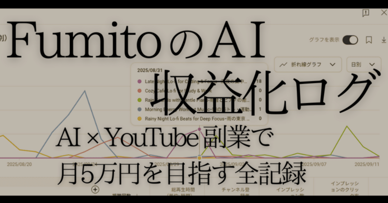 【ログNo.01】AIとの対話から生まれた、もう一つの物語。「FumitoのAI収益化ログ」構想編｜FumitoのAI収益化ログ | 副業クリエイター