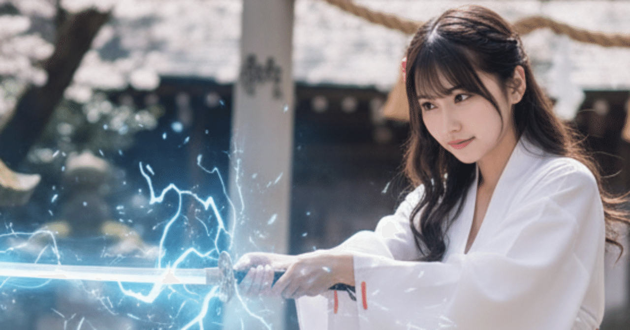悪霊退治をする巫女さん｜zerozero_x