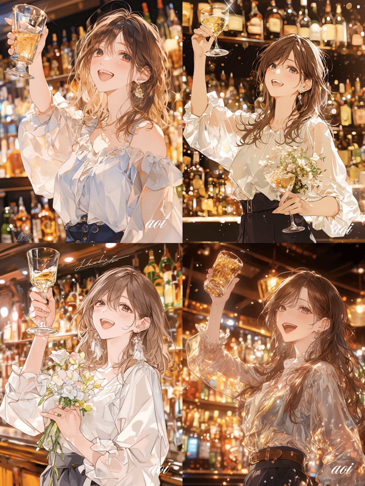 niji・journeyで描いた【仕事終わりに乾杯！】｜aoi_atelier