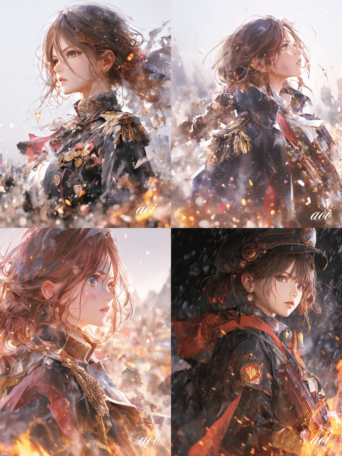 niji・journeyで描いた【戦場の美女】｜aoi_atelier