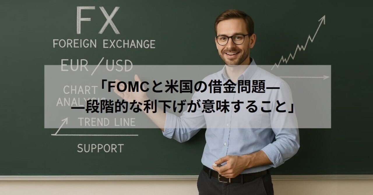 「FOMCと米国の借金問題――段階的な利下げが意味すること」｜初心者向け投資(FX)講座@wave