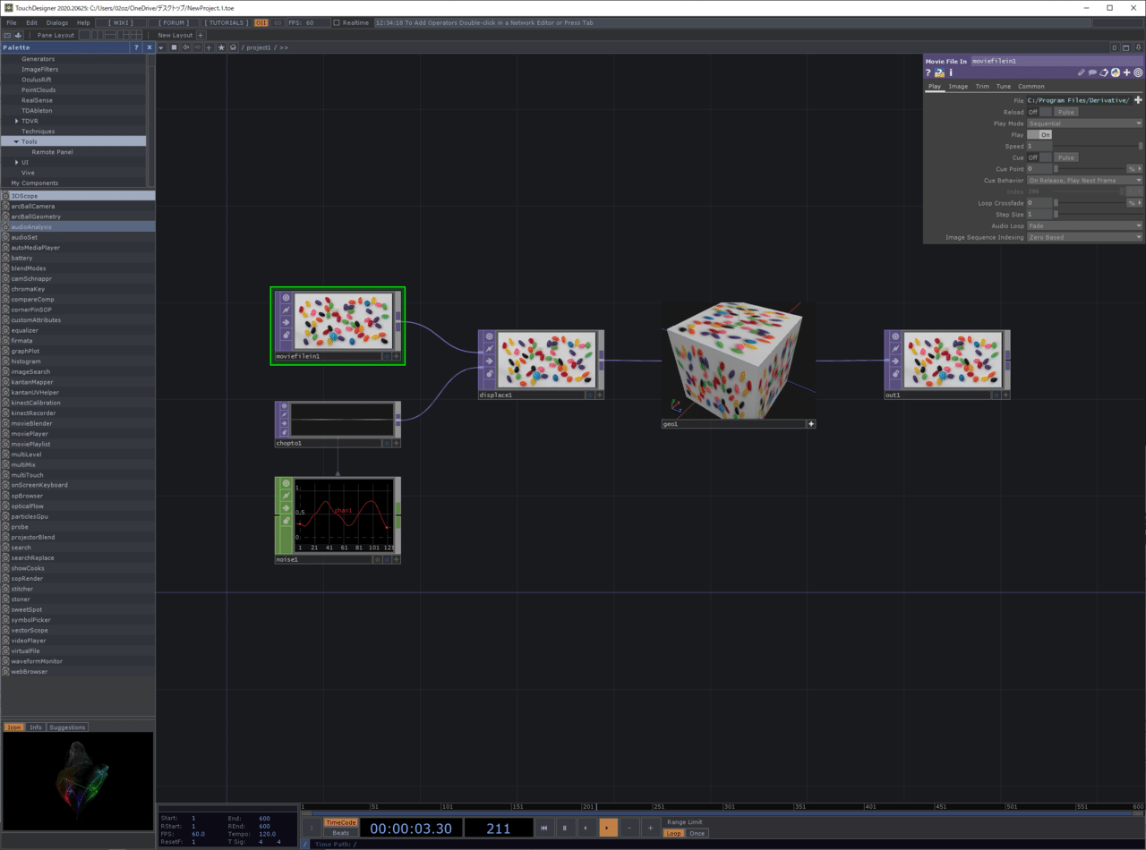 TouchDesignerの基本操作 / GUIの基本操作について｜Toyoshi Morioka