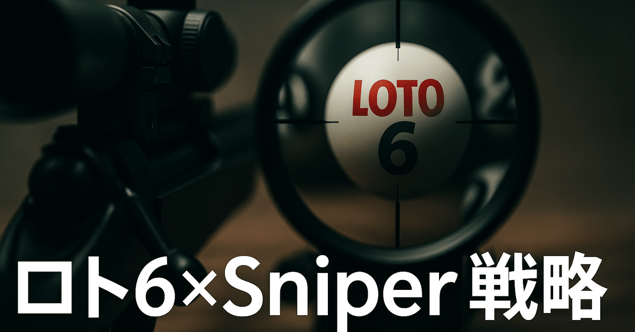 【ロト6🎯Sniper-V4｜第2035回（次回）予想】無料5口＋有料25口（毎回30口）｜Sniper K｜ロト6戦略家