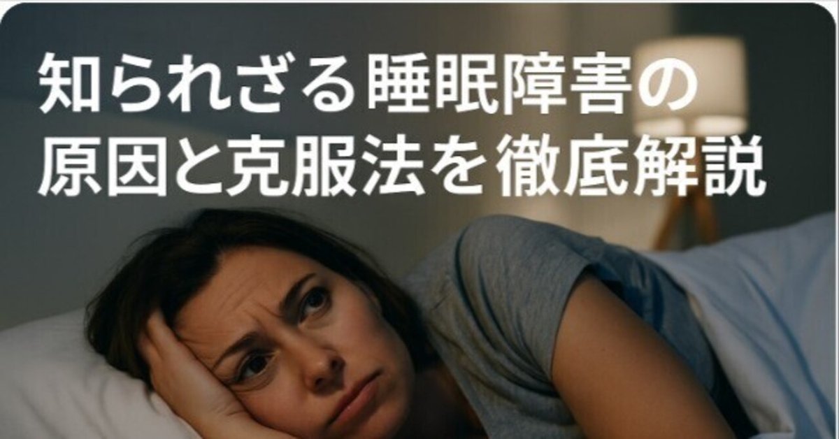 知られざる睡眠障害の原因と克服法を徹底解説｜hata hajime