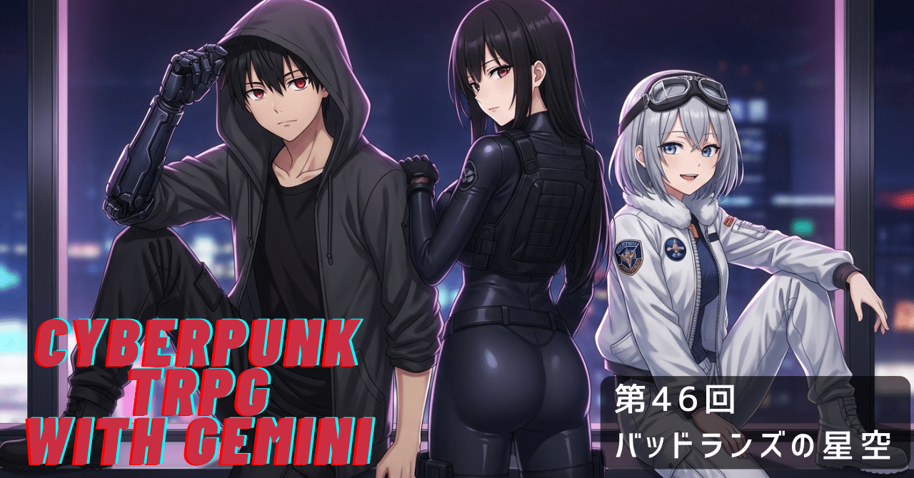 Cyberpunk TRPG with Gemini 第46回 バッドランズの星空｜ぶんきち