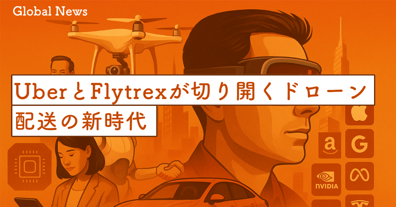 UberとFlytrexが切り開く「ドローン配送」の新時代｜SecondWave
