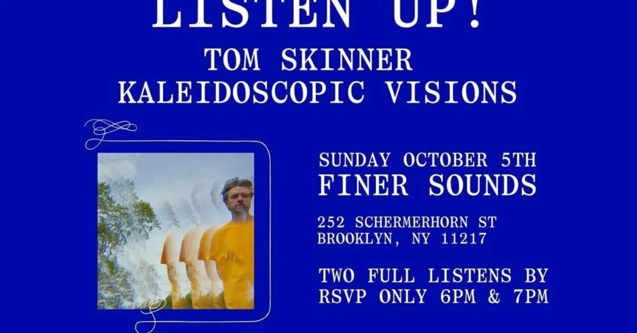 🌃🌃Listen Up! Kaleidoscopic Visions Listening Session with Tom Skinner ...
