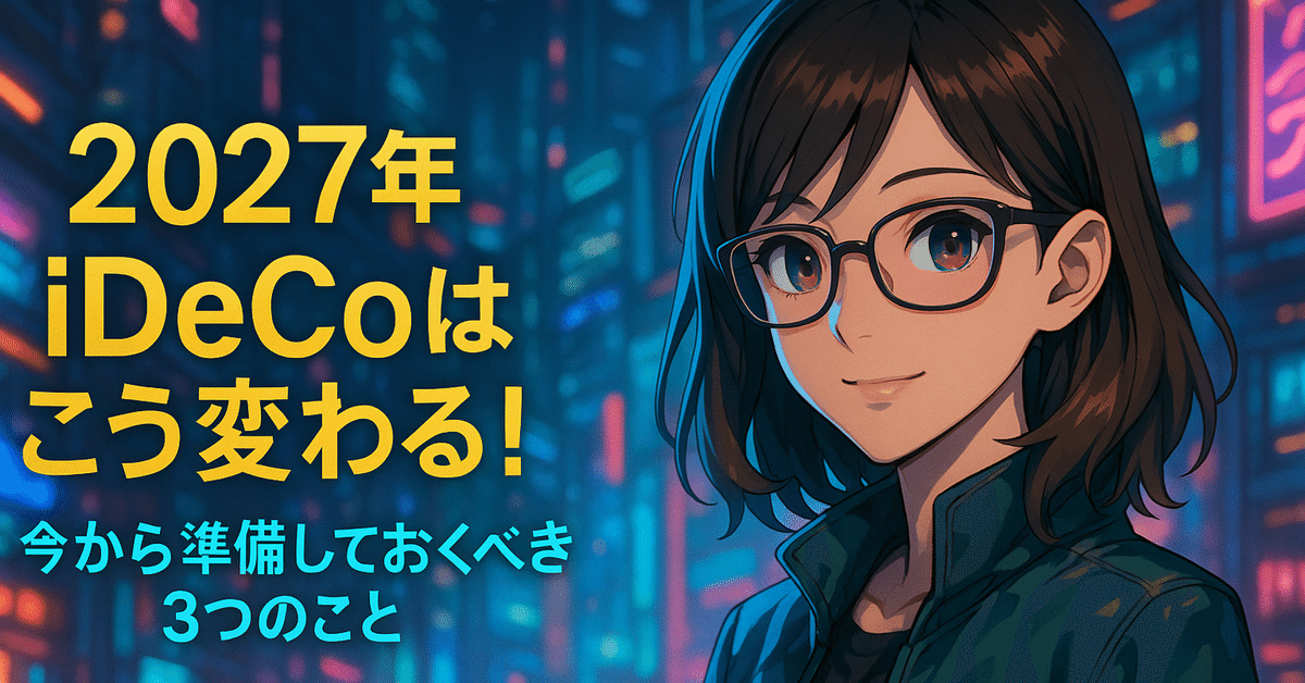 2027年iDeCoはこう変わる！今から準備しておくべき3つのこと 📈💡｜Jynalis@お金と暮らしのデザインルーム